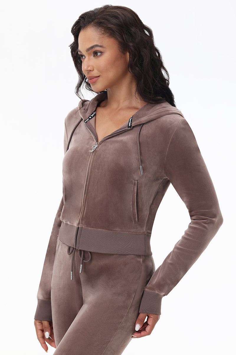 OG Big Bling Velour Hoodie - Juicy Couture
