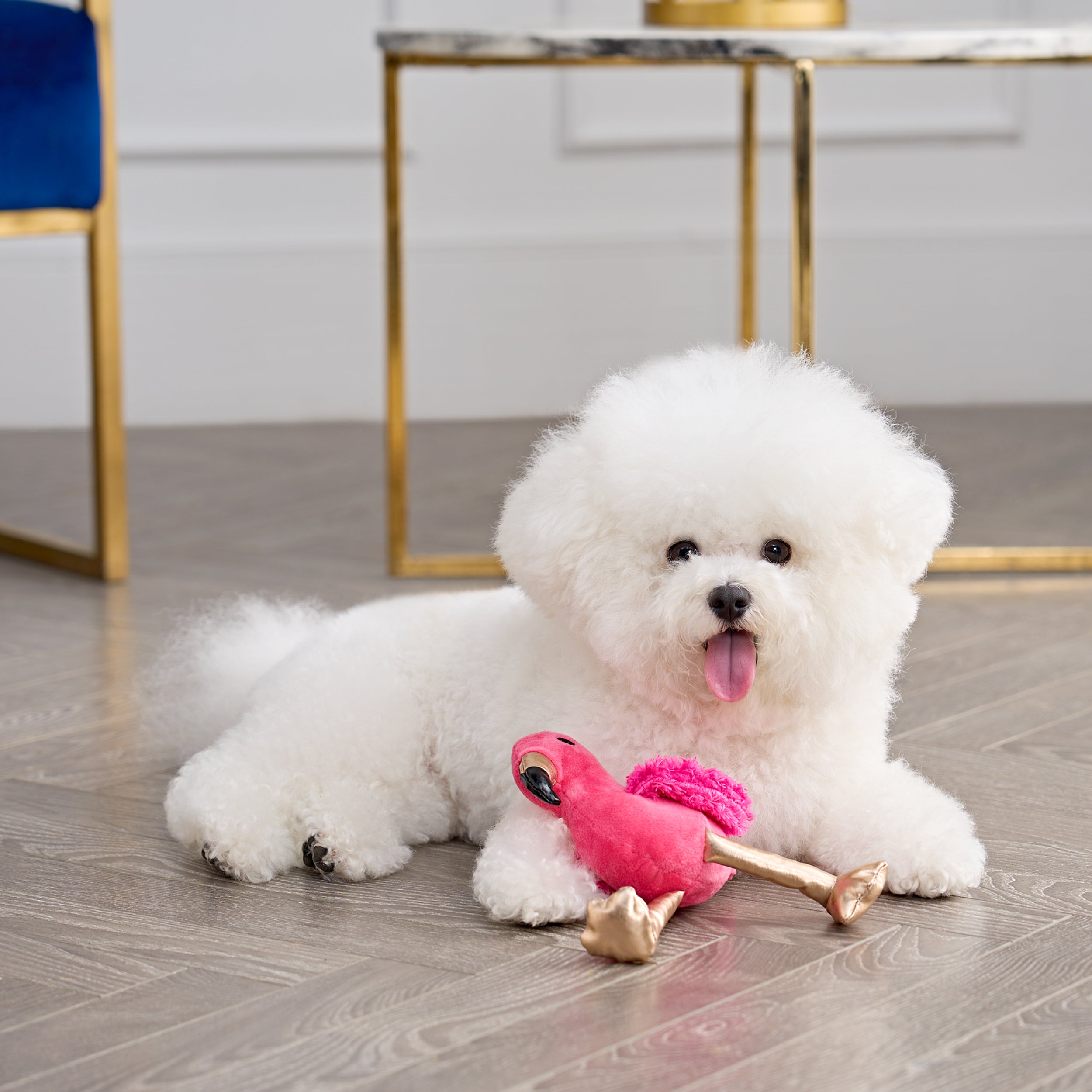 Fun Flamingo Squeaky Pet Toy - Juicy Couture